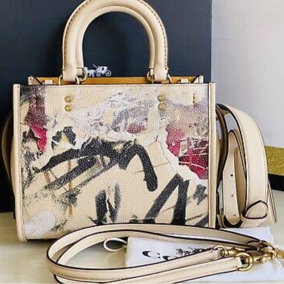 Coach | Bags | Coach Mint And Serf Rogue Graffiti Tophandle Bag Color ...